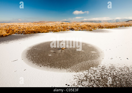 A frozen tarn on Plaice Fell in the Lake District, UK Stock Photo - Alamy