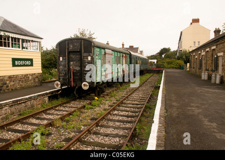 THe old disused railway station at Bideford in north Devon Stock Photo ...