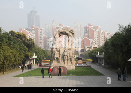 Monument at the Long Hua Martyrs' Cemetery in Shanghai, China Stock ...