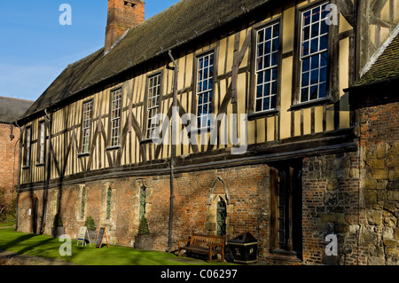 facade of the merchant adventurers hall a medieval guild hall york ...
