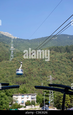 Malcesine-Monte Baldo Cable car, Italy Stock Photo - Alamy