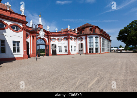 Entrance and orangery of Seehof Palace and Park, Memmelsdorf, Upper ...
