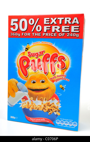 Box of Sugar Puffs Breakfast Cereal Stock Photo - Alamy