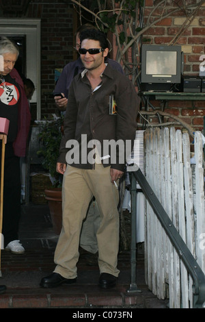 Corey Feldman arrives with friends at the Ivy for lunch Los Angeles ...