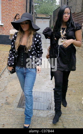 Charlie Mole and Leah Lauder of girl group 'Hope' leaving the X Factor ...