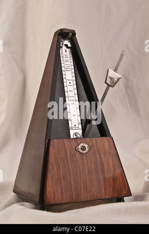 Traditional mid-20th century wooden mechanical metronome made by ...
