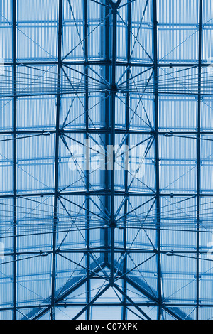 Structure frames of a pyramid, Louvre Pyramid, Musee du Louvre, Paris ...