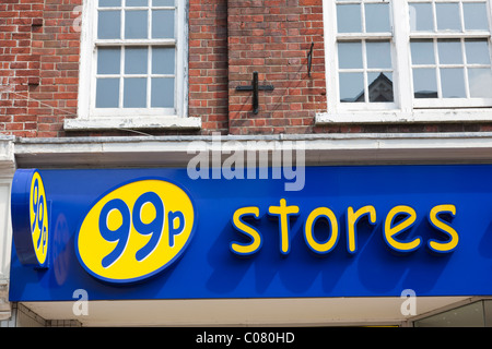 99p ninety-nine pence store shop poundshop Stock Photo: 55995470 - Alamy