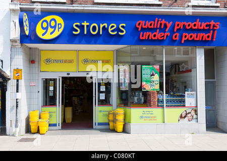 99p store shop front Stock Photo - Alamy