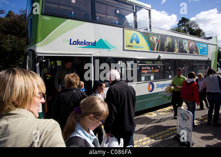 Stagecoach bus service open top Stock Photo - Alamy