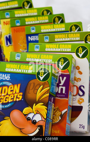 Nestle Curiously cinnamon whole grain cereals Stock Photo: 105110931 ...