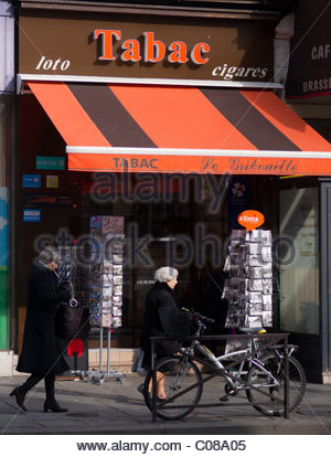Paris France, Detail, Tobacco Shop, Tobacconist Cigarettes For Sale ...