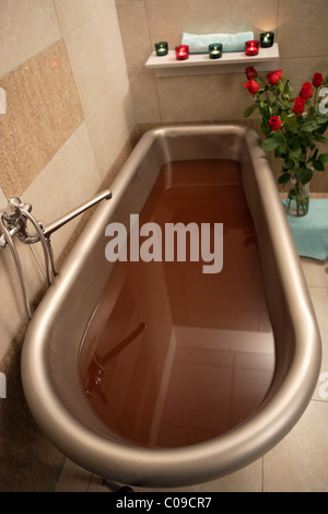 woman in a chocolate bath Stock Photo - Alamy