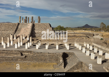 Overview of the ancient Toltec capital city of Tula or Tollan in ...