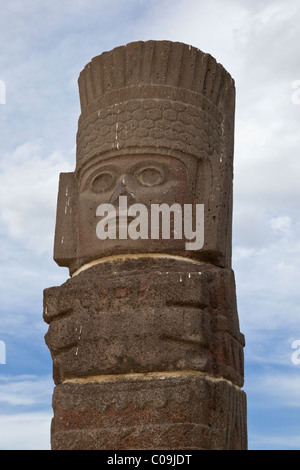 Detail of a Toltec Atlantean Warrior figure in the ancient Toltec ...