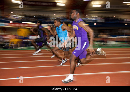 College men's 60 meter dash Stock Photo - Alamy