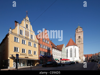 Donauwoerth Donauwoerth Swabia Bavaria Germany Reichsstrasse with the ...