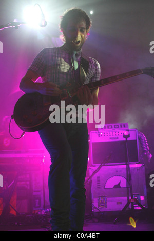 Irwin Sparkes of The Hoosiers performing to a sold out audience in the ...