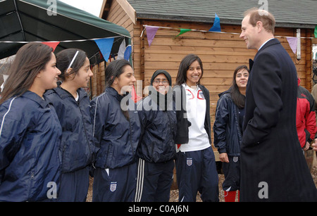 Prince Edward visits the Mirfield Marina charity project Mirfield, West ...