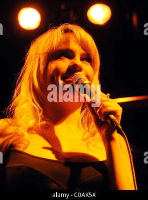 Welsh singer DUFFY performing at concert in Aberystwyth arts centre on ...