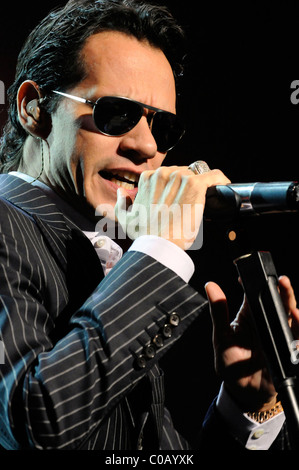 Marc Anthony performing live at the Gibson Amphitheatre at Universal ...