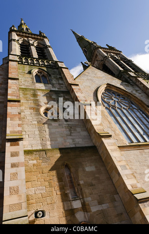 St Peter's catholic cathedral, Belfast, Northern Ireland. Stained glass ...