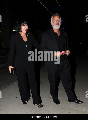 Jonathan Goldsmith and his wife Barbara Goldsmith leave Boa Restaurant ...