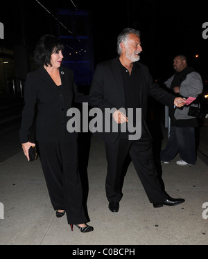 Jonathan Goldsmith and his wife Barbara Goldsmith leave Boa Restaurant ...
