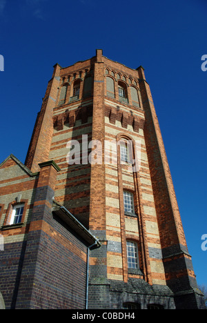Ornate Victorian water tower in the village of Finedon ...