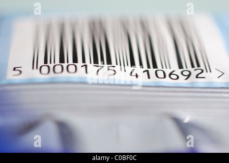 Barcode on food item Stock Photo - Alamy