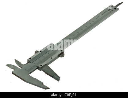 measuring tools used in mechanical engineering. isolated Stock Photo ...