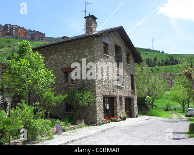 home, house, stone building, Pyrenees Mountains, Spanish Basque country ...