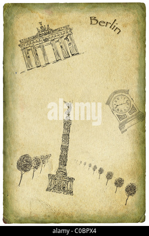 Berlin art design illustration Stock Photo - Alamy
