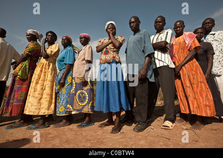 People stand in line to get into a campaign rally with President Donald ...