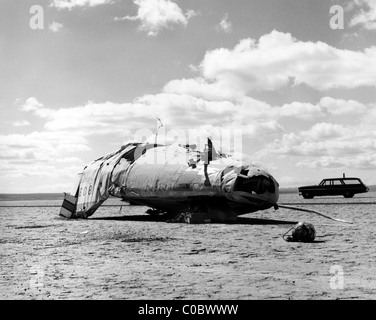 The NASA M2-F2 unpowered prototype wingless lifting body aircraft is ...