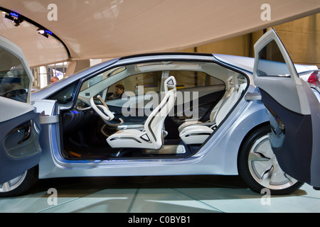 Hyundai electric concept car side doors open Stock Photo - Alamy
