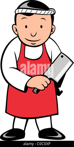 butcher - cartoon Stock Photo - Alamy