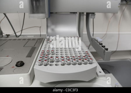 Gas Chromatograph autosampler in The Central Forensic Laboratory of the ...