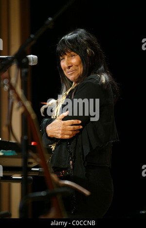 Buffy Sainte-Marie, Native American singer-songwriter, poses with her ...