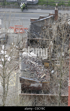 A gas explosion has destroyed the disused Florence Nightingale pub in ...