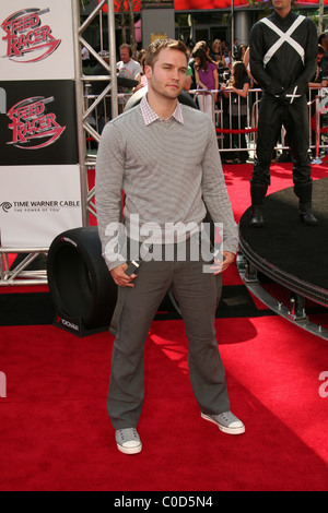 Scott Porter at the Speed Racer Premiere held at the Nokia Theater, Los ...