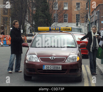 Jonny Wilkinson and Shelley Jenkins arriving at a Hackett menswear shop ...