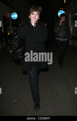 Adele leaving 24 nightclub, smoking a cigarette. London, England - 17. ...