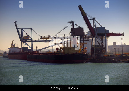Tanker Ship Loading Chemicals at Dock Stock Photo - Alamy