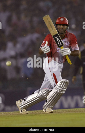 DLF IPL cricket match between Kolkata Knight Riders and the Kings XI ...