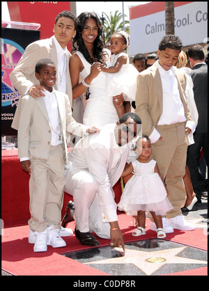 Sean Combs aka P Diddy and Kim Porter leaving a party thrown by the Beckhams at Via Veneto ...