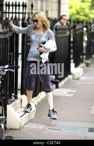 Madonna Sweating as she leaves her private gym. The muscular queen of ...