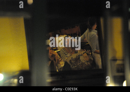 Sarah Jessica Parker having dinner at Lutter & Wegner restaurant. The ...