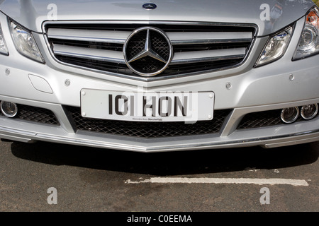 personalized number plate 101 HON Mercedes-Benz car Stock Photo - Alamy