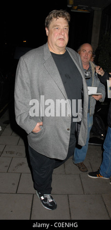 John Goodman arriving at Claridges. Although wearing dark clothing, it ...
